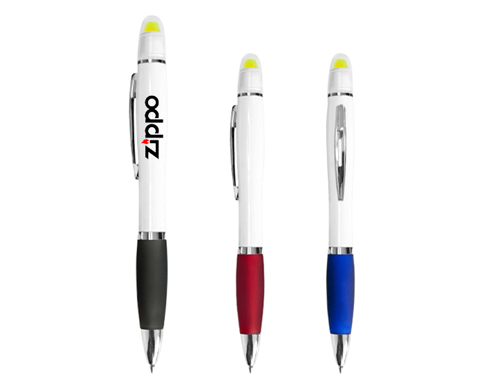 BOLÍGRAFO CON RESALTADOR TALENT A2126 NEGRO