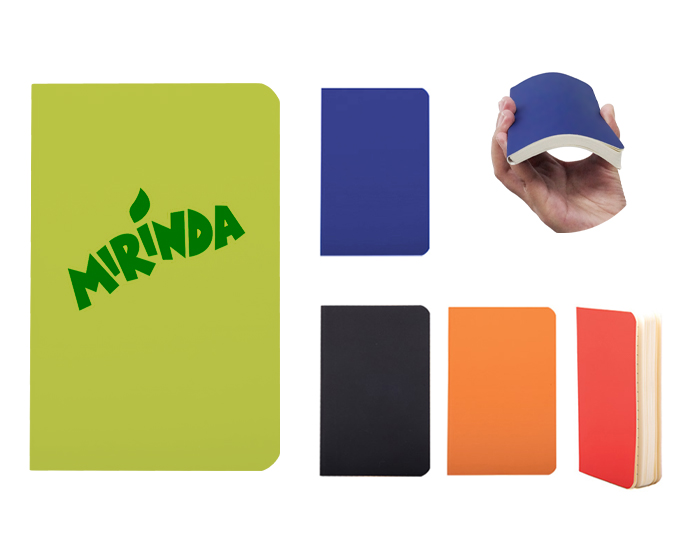 MINI LIBRETA PASTA FLEXIBLE COVA A2646 AZUL