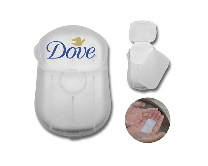 ESTUCHE PORTÁTIL LÁMINAS DE JABÓN ROXIE A2740 BLANCO